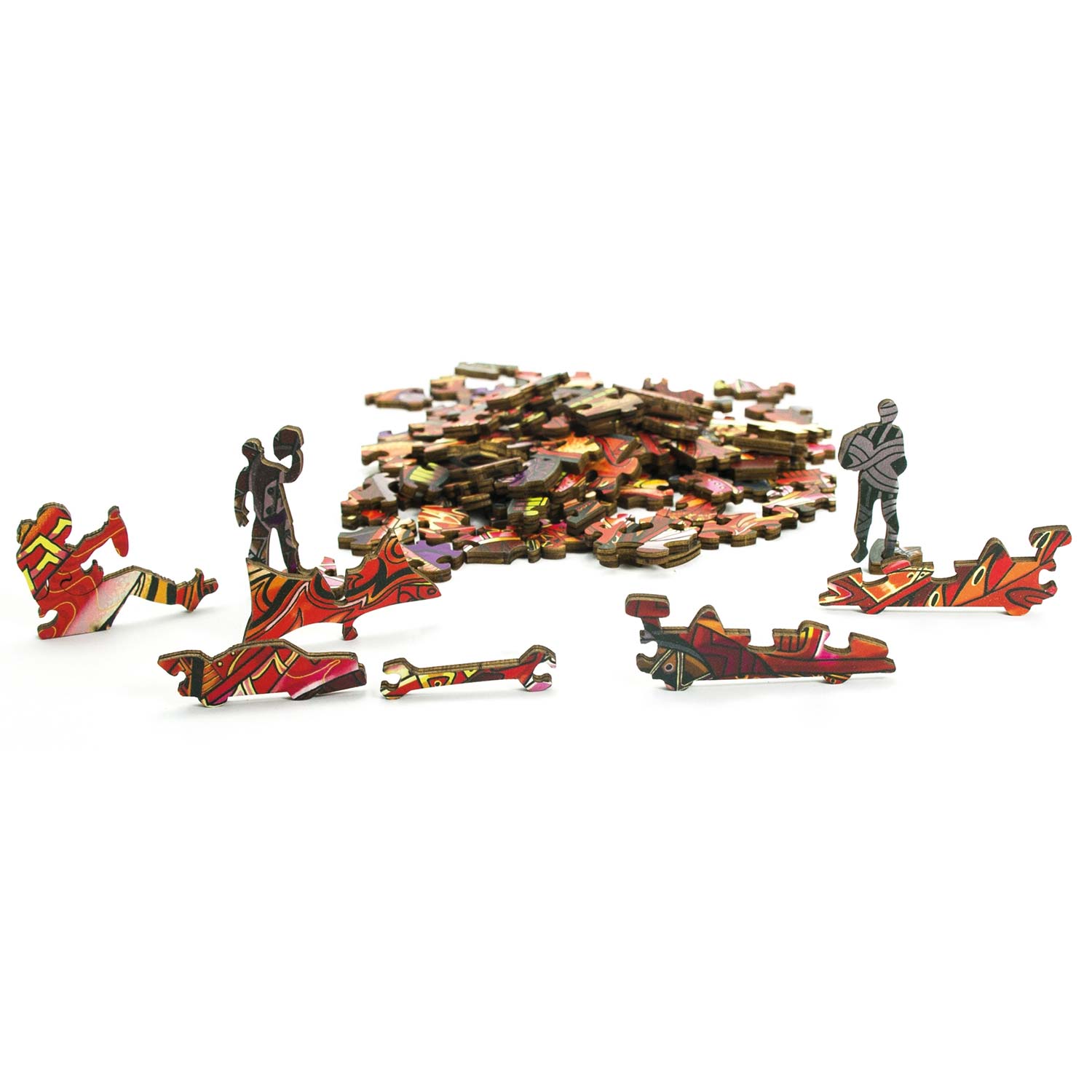 Rainbow Wooden Puzzle Race Car (Rennauto) | Eureka 112830