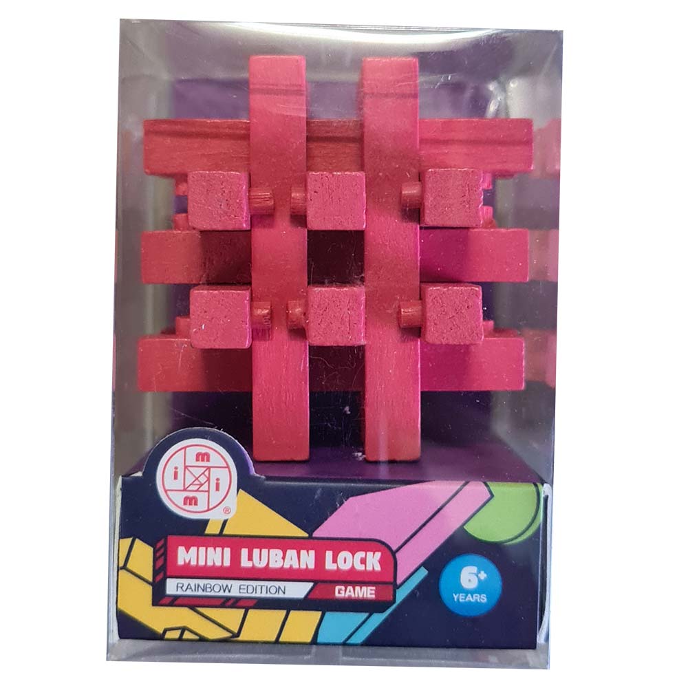 Mini Luban Lock Puzzle "Verschlossen" Rosa | MI Toys KBE00227
