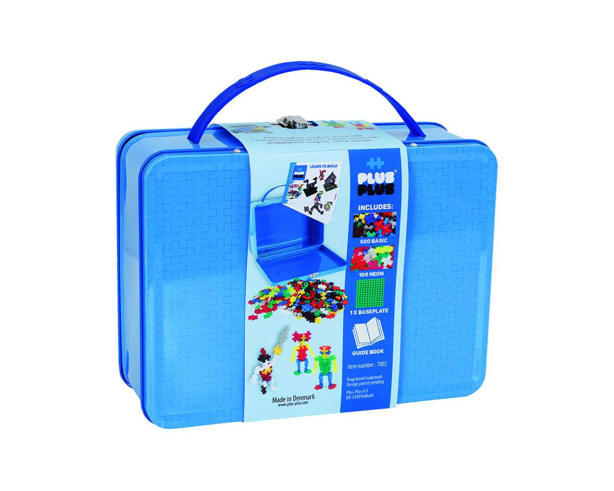 Plus-Plus Mini Basic: Metallbox mit 600 Bausteinen | Plus-Plus 9607002